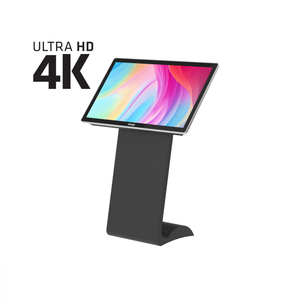 55" Kiosk POS Terminal Z-Style, Signage / 4K / Schwarz / Touch Display ...